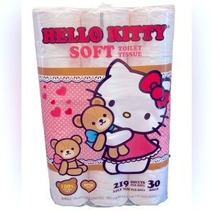 Hello Kitty | Bath | Rare Nip Hello Kitty Soft Toilet Tissue 3 Rolls Of ...